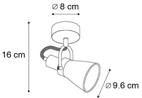 Klasické bodové světlo měděné - Jos 1