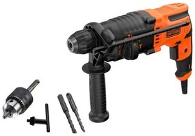 BLACK+DECKER - Kombinované kladivo 650 W, s příslušenstvím BEHS01-QS