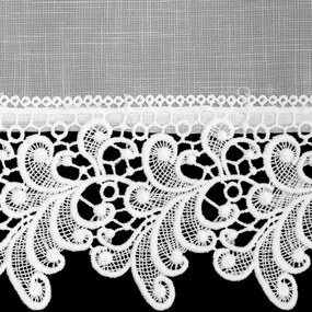 KRÁTKÁ ZÁCLONA NA PÁSCE MARTINA 150X70 CM BÍLÁ