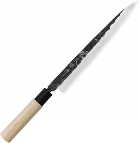 Tojiro Black Hammered Shirogami#2 Nůž Yanagiba 24 cm