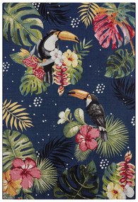 Hanse Home, Kusový koberec Flair 105609 Tropical Dream Blue Multicolored – na ven i na doma, 240x340, vícebarevná, chodba / předsíň