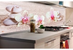 DIMEX | Fototapeta do kuchyně Zahrada Zen KI-180-057 | 180 x 60 cm | béžová, růžová