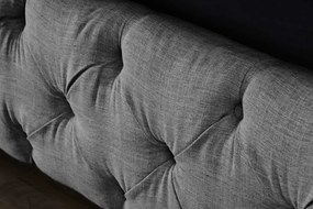 Designová postel Laney Chesterfield 180 x 200 cm šedá