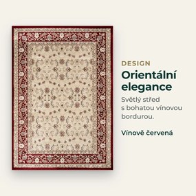Angel Carpet, Kusový koberec Sultan 21 Red, 160x230, červená, kancelář