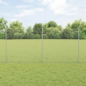 Plot s řetězovým odkazem a sloupkem 10 x 1,2 m Pozinkovaná ocel 3336289