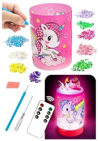 RKToys Noční lampička Jednorožec LED Diamond Painting