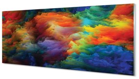 akrylový obraz 3d barevné fraktály 120x60 cm