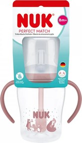 Kojenecká láhev NUK Perfect Match na učení s brčkem BEAR 150 ml