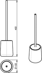 Gedy Gedy, MARIKA WC kartáč na postavení, růžová, MK3310