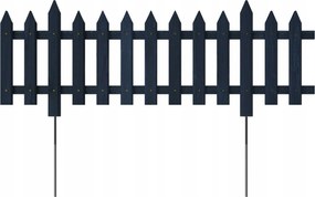 Zahradní zásuvný plot z borovice Antracit 103 x 30 cm 1 ks be4nature