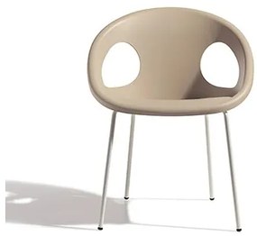 Scab Plastová židle DROP coated Barva kostry lněná kostra Barva plastu Scab Holubičí šedo-hnědá 2682