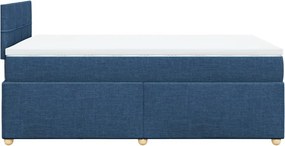 Box spring postel s matrací modrá 120x200 cm textil 3286653