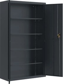 Kartotéka antracitová 105 x 40 x 180 cm ocel 339771