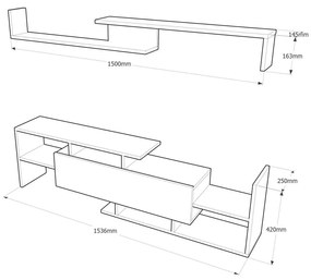 Bílá TV komoda Dream