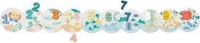 JANOD Vkládací puzzle Moje první čísla / 2v1 / 10+10 dílků / od 2 let