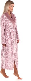 Flora Mauve Mist - Dámský Župan s Límcem - Model 25 56 4303 - XL