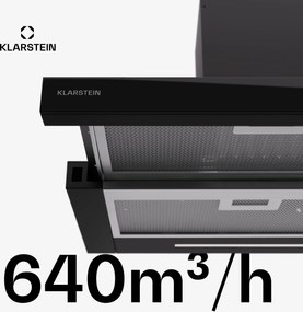 Klarstein Mariana Neo 90 odsavač s plochým krytem 90 cm 640 m³/h odtah LED
