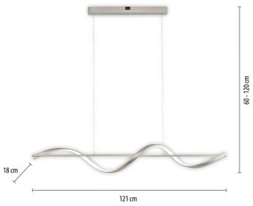 Paul Neuhaus Q-Swing LED závěsné světlo, ocel
