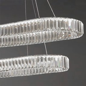 Toolight Toolight, LED stropní svítidlo 100x39 cm, 72W, APP1546-CP2, chromová, OSW-05475