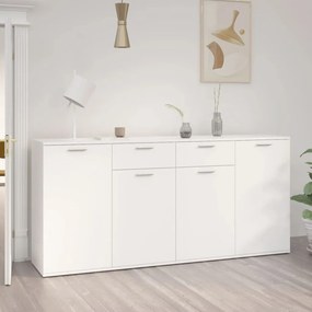 Příborník bílý 160 x 36 x 75 cm kompozitní dřevo 3074927