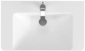 Cersanit - SET B349 LARA MILLE 80cm (SKŘÍŇKA + UMYVADLO), Ořech, S801-339-DSM