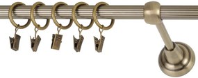 Garnýžová tyč 16mm drážkovaná - mosaz 240 cm