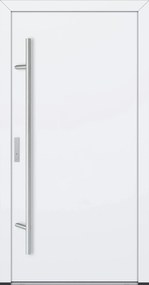FM Turen - Feldmann & Mayer Vchodové dveře s ocelovým opláštěním FM Turen model DS00 Orientace dveří: Pravé, otevírání ven, Dekor: Bílá, Standardní rozměr dveří včetně rámu: 88 cm x 208 cm - vnější rozměr rámu