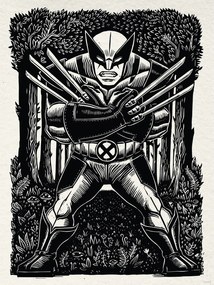 Komar Plakát Marvel Wolverine Lino-Cut 30 x 40 cm