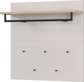 Šedobéžová/ve světle přírodní barvě předsíňová sestava 96x95x30 cm Cormano – Germania