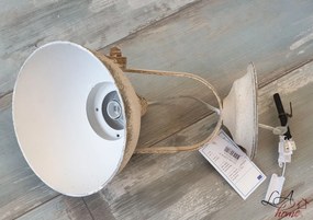Nástěnná bílá retro lampa - 21*30*19 cm E14/25W