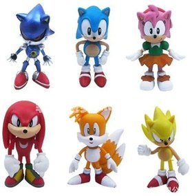 Ježek Sonic sada 6 ks figurek (6-7 cm)