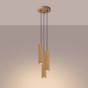 Sollux Lighting Závěsné svítidlo KARBON 3P zlaté