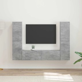 Sestava TV skříněk 6 ks Betonově šedá Kompozitní dřevo 3409108