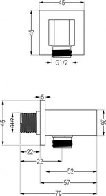 Mexen Cube, podomítková vanová/sprchová sada DR02 s dešťovou sprchou 30cm, bílá, 77503DR0230-20