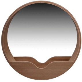 DNYMARIANNE -25% Dřevěné závěsné zrcadlo ZUIVER ROUND WALL  60 cm