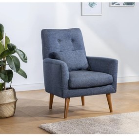 Atelier del Sofa Křeslo Zeni Berjer - Dark Blue, Tmavá Modrá