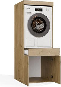 Skříňka na pračku nebo sušičku POLA TWIN 1S dub artisan