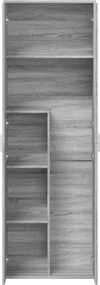 Skříň highboard šedá sonoma 60 x 35 x 180 cm kompozitní dřevo 3276670