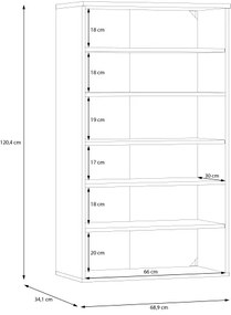 Botník ETON dub artisan/zelená