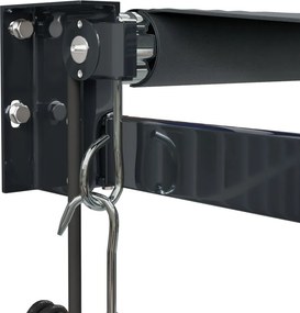 Automatická zatahovací markýza antracitová 3 x 2,5 m 3154511