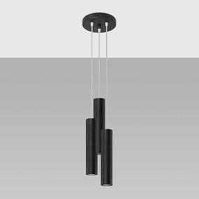 Sollux Lighting Závěsné svítidlo LAGOS 3P černé