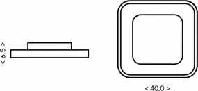Brilagi - LED Stmívatelné svítidlo TRIVARO LED/88W/230V 3000-6000K 40x40 cm + DO