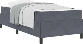 Rám postele Tmavě šedá 90 x 190 cm textil 3399031
