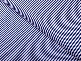 Biante Bavlněný čtvercový ubrus Sandra SA-364 Modro-bílé proužky 110x110 cm