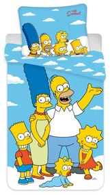 JERRY FABRICS Povlečení Simpsons Family Clouds in the sky Bavlna, 140/200, 70/90 cm