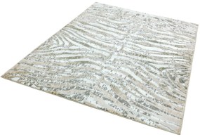 Šedý  koberec Ston Zebra Rozměry: 80x150 cm