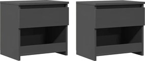 vidaXL Noční stolky 2 ks 40 x 30 x 39 cm kompozitní dřevo [803460] Barva: Černá