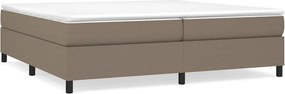 Rám postele s boxspringem taupe 200 x 200 cm textil 3120890