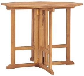 Skládací zahradní jídelní stůl 90 x 90 x 75 cm masivní teak 315447