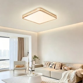 BRILAGI - LED Stmív. svítidlo MOLINA SQUARE LED/80W/230V dub 60x60 cm + DO